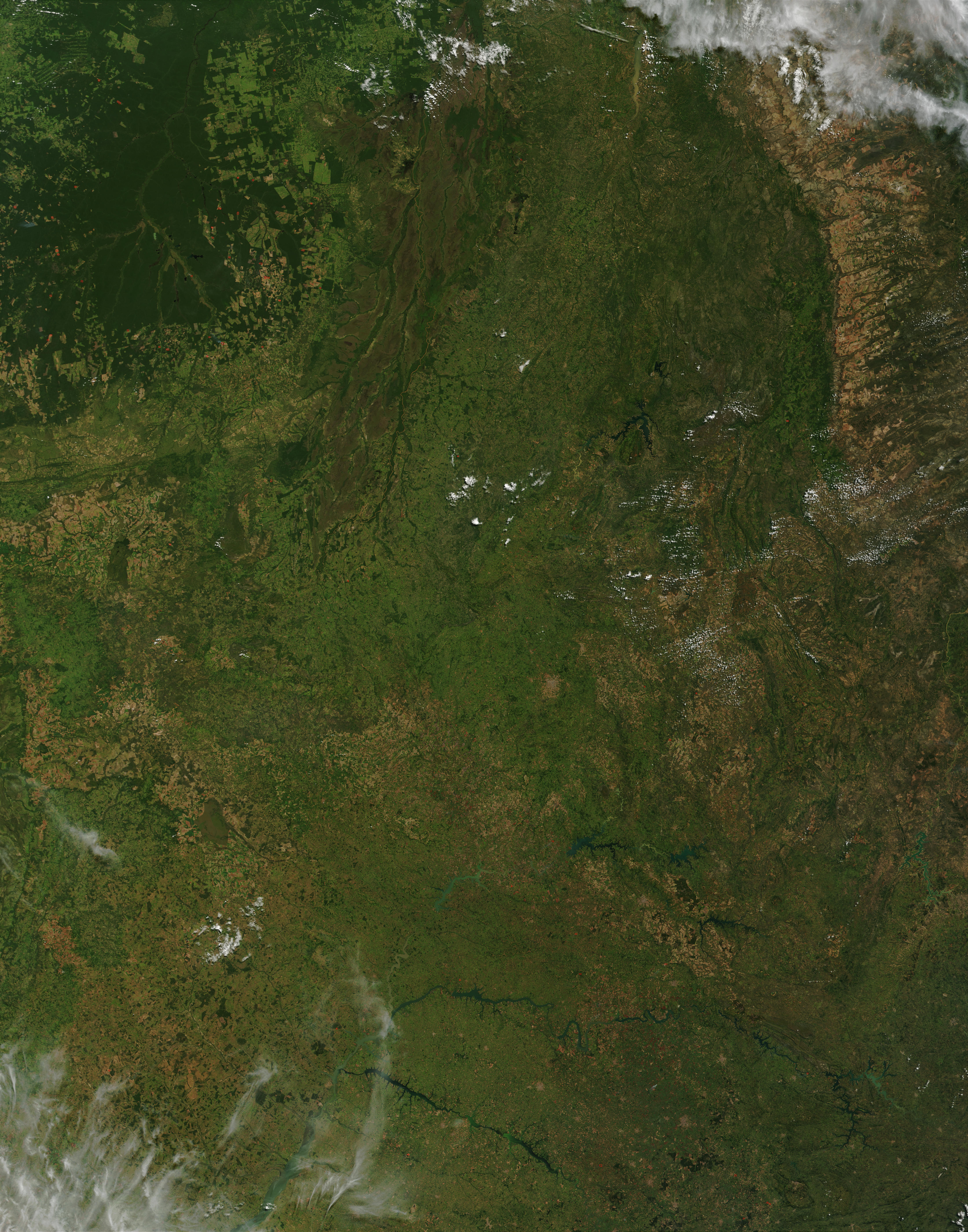 Imagen satelital del Centro-sur de Brasil | STESA