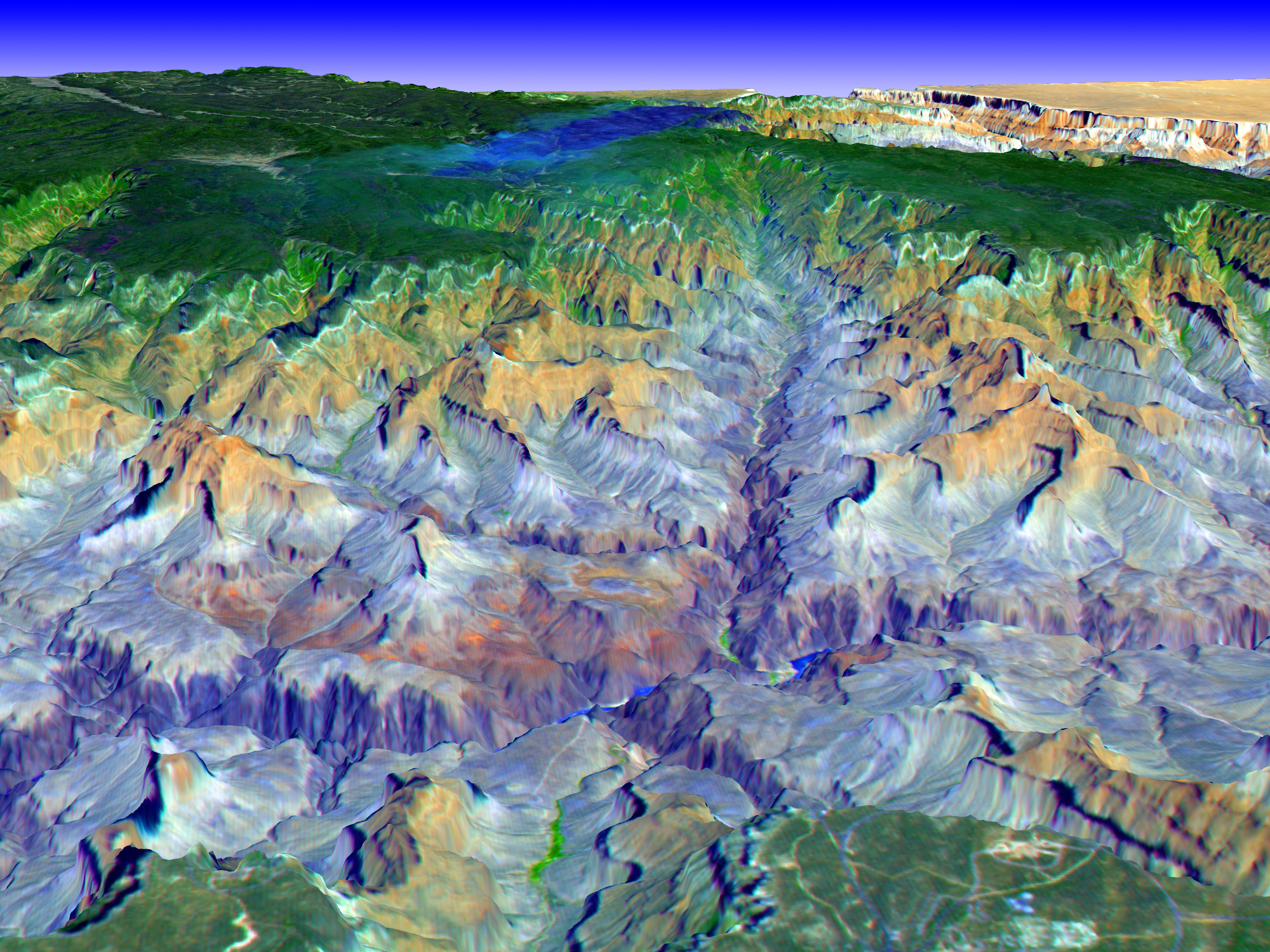 Vista tridimensional del Gran Cañón | STESA