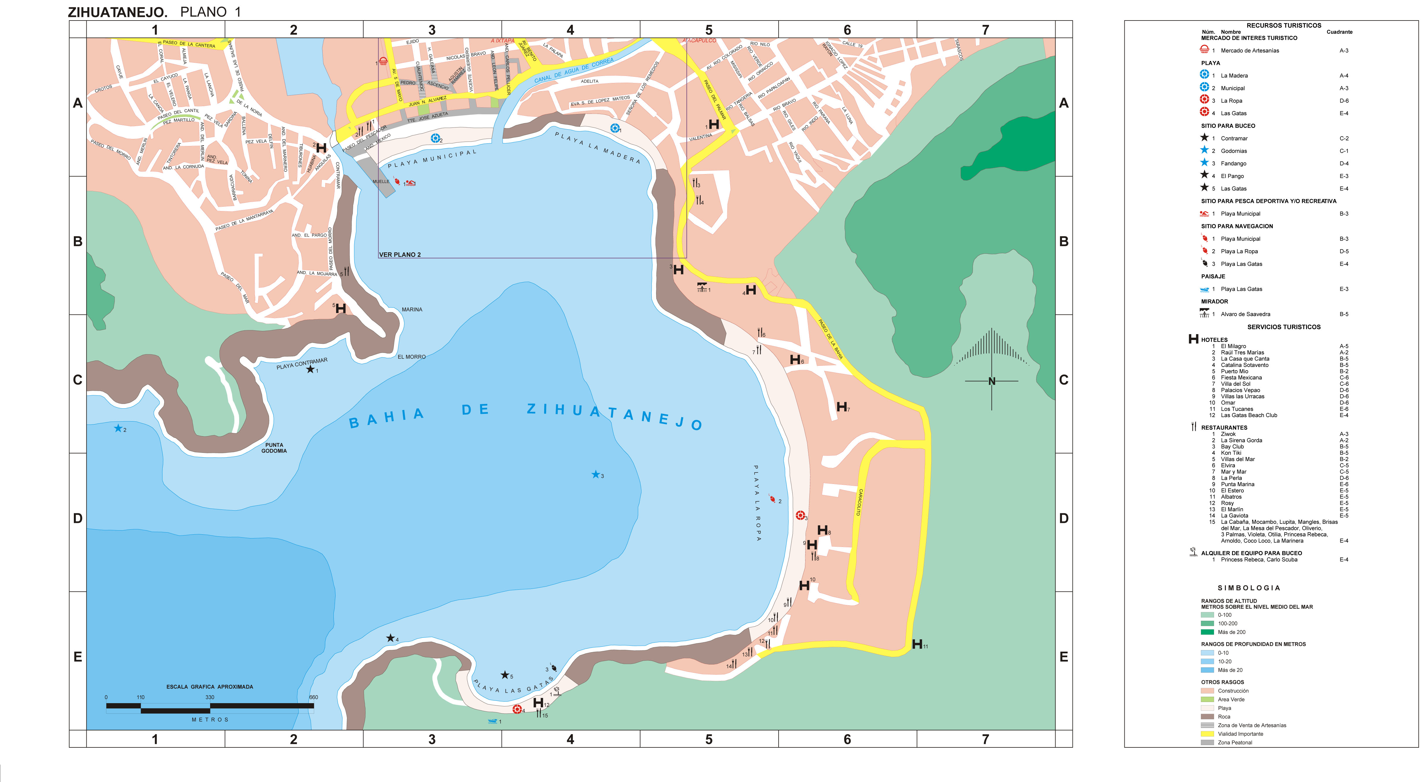 Map of Zihuatanejo | STESA