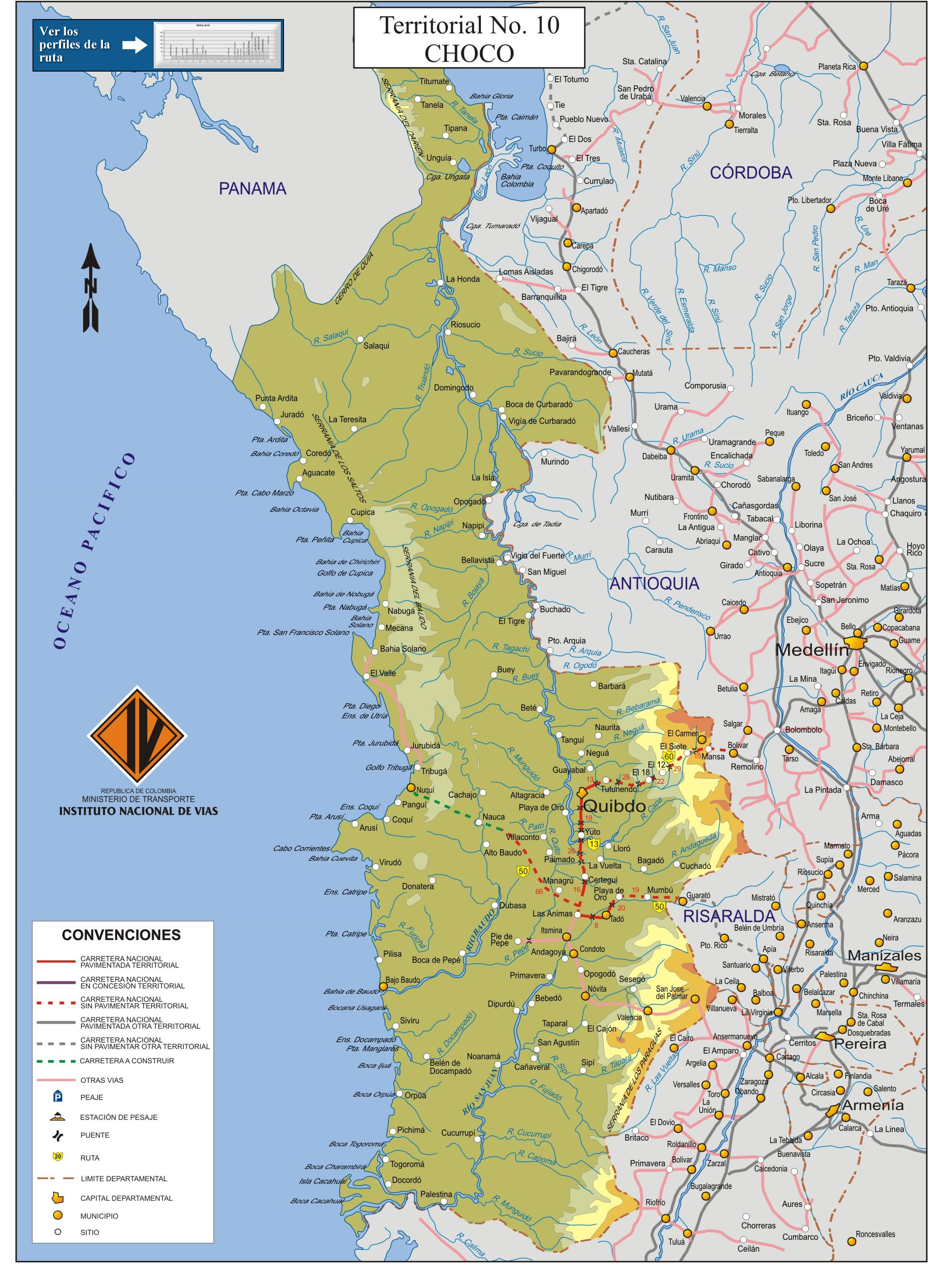 Chocó road map | STESA