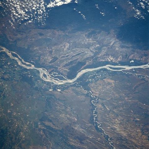 Imagen, Foto Satelite de los Rios Orinoco, Capanaparo y Cinaruco ...