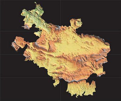 Physical map of Álava | STESA