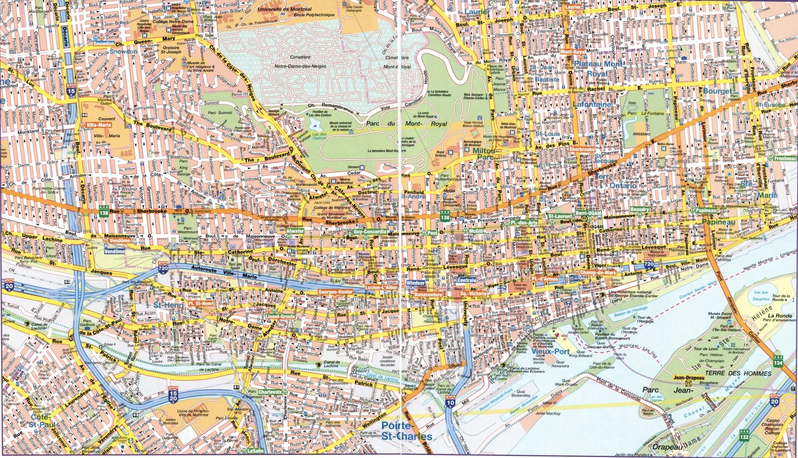 Mapa de Montreal - Galería de mapas