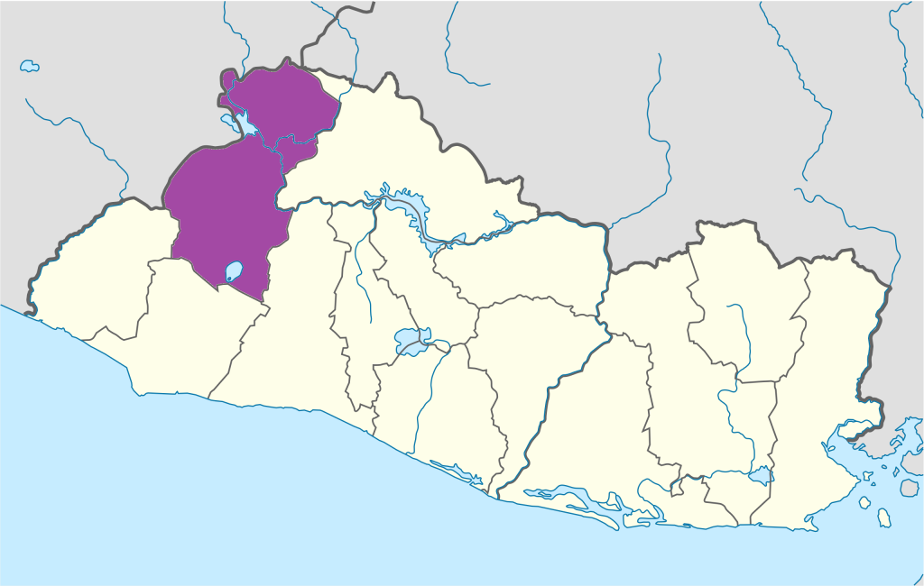 Mapa del departamento de Santa Ana - Galería de mapas