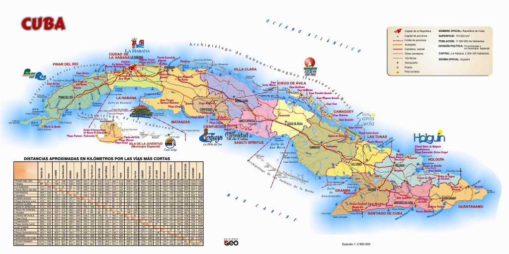 Mapa de Cuba - Galería de mapas