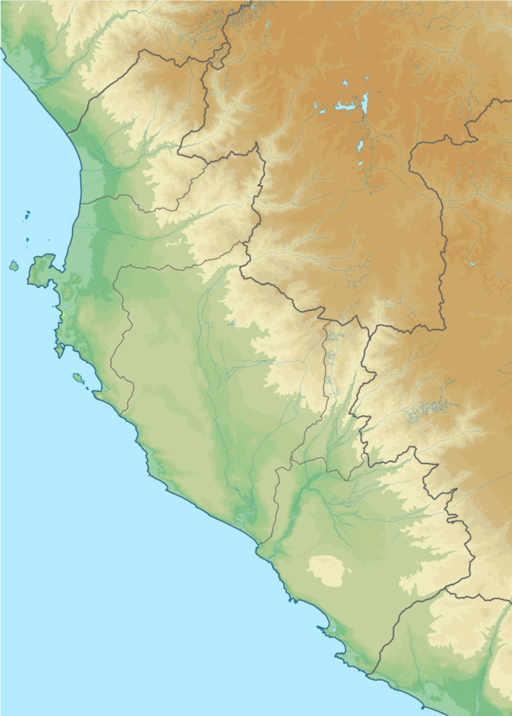 Mapa en blanco del departamento de Ica - Galería de mapas